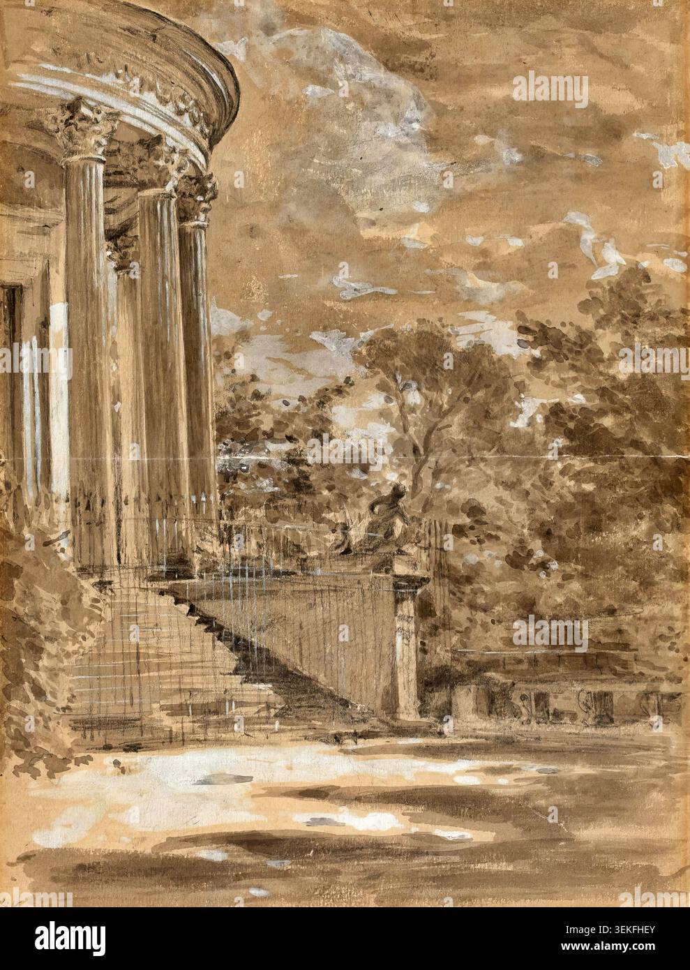 Aleksander Gierymski – The Temple of the Sybil in Puławy (Świątynia ...