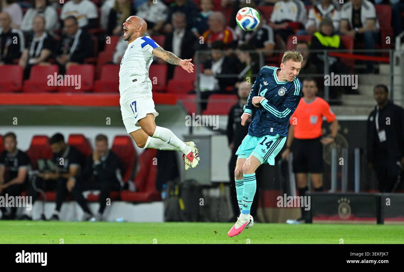 L. to R. Nikolai Alho, Maximilian Beier (Germany) Mainz, May 31, 2026 ...