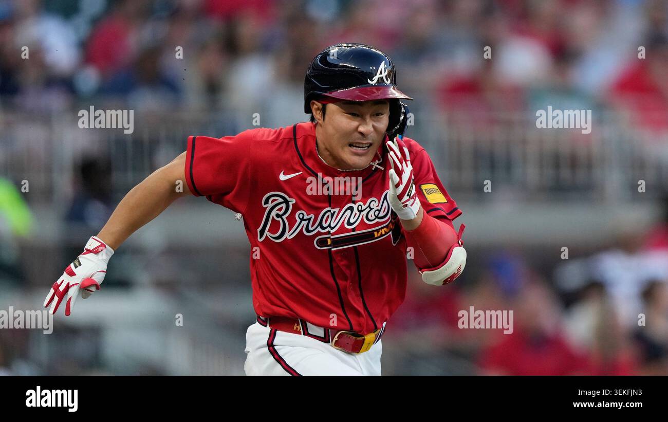 Atlanta Braves shortstop Ha-Seong Kim (7) during a baseball game Friday ...