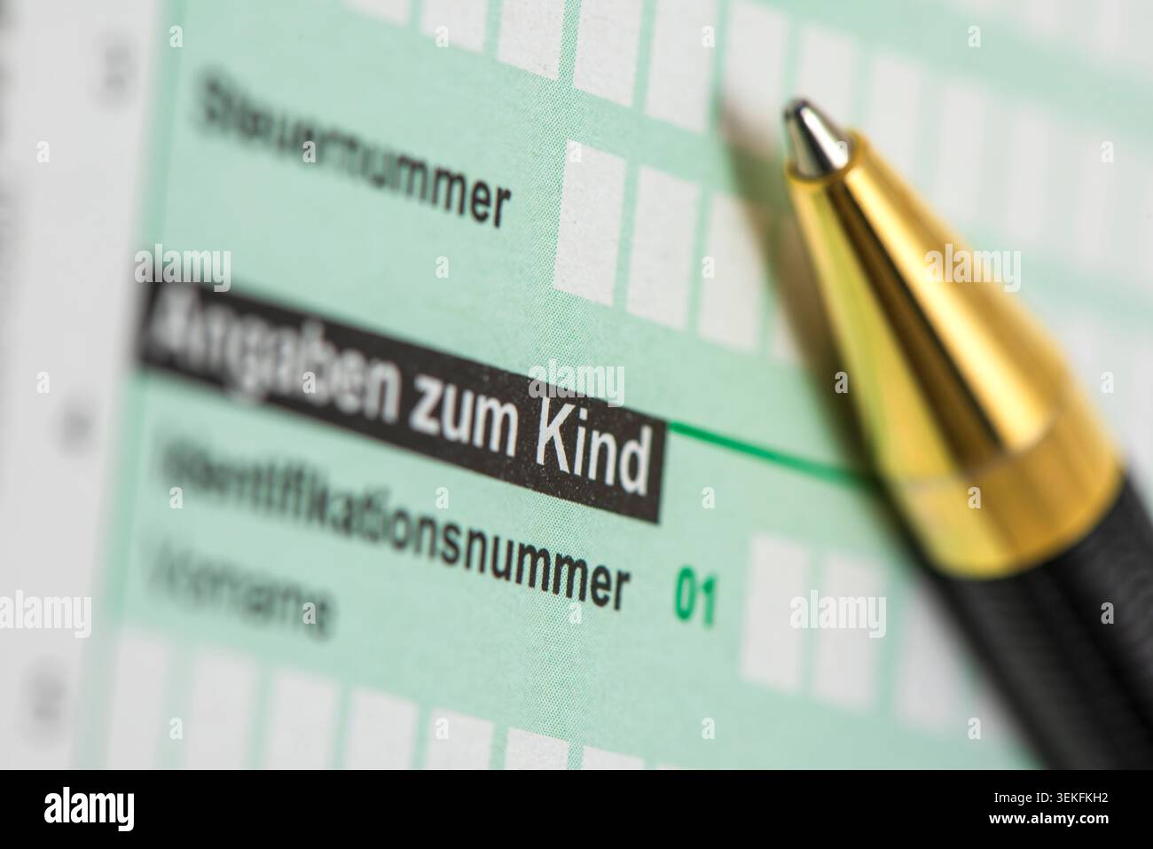 Steuerformular für das Finanzamt Ein Steuerformular an das Finanzamt ...