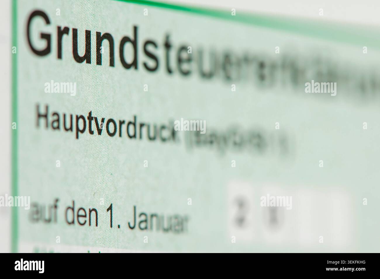 Steuerformular für das Finanzamt Ein Steuerformular an das Finanzamt ...