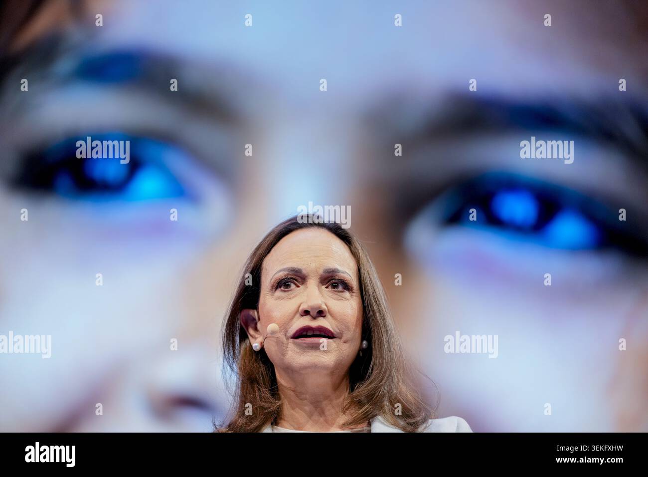 Oslo 20260602. Peace Prize winner Maria Corina Machado during the Oslo ...