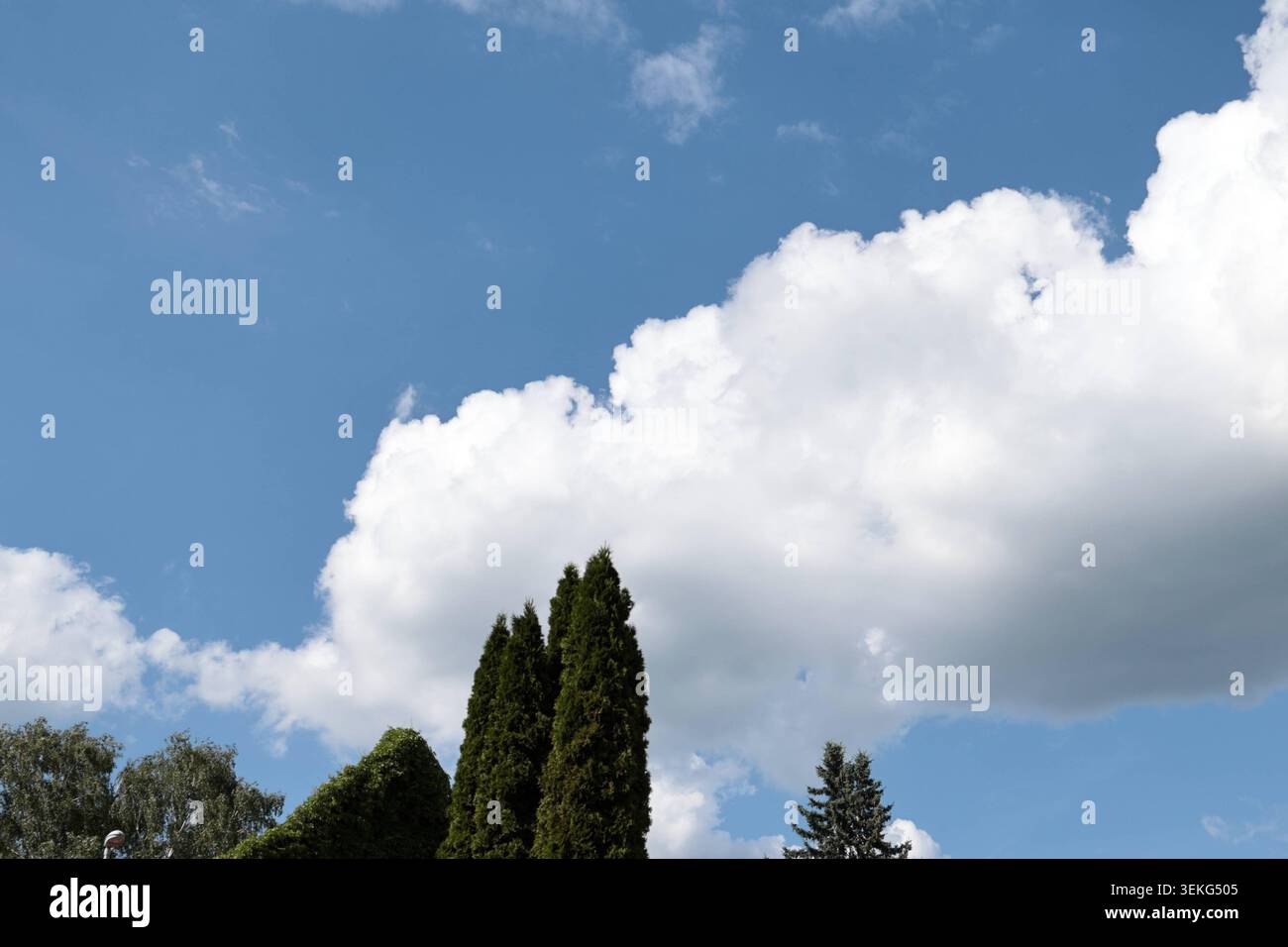 Himmel 01.06.2026, Ostramondra, Wolkenformationen am blauen Himmel ...