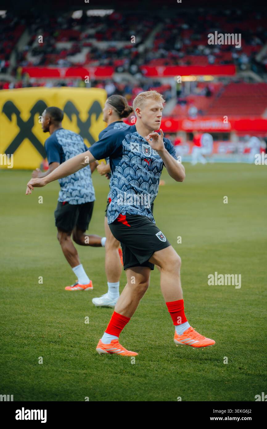 Vienna, Austria, 01th June 2026, Xaver Schlager in the game Austria ...