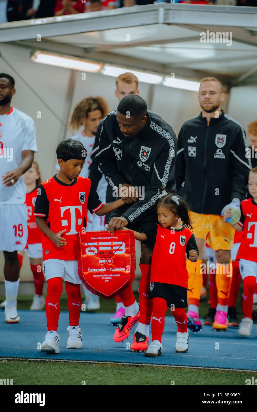 Vienna, Austria, 01th June 2026, David Alaba in the game Austria ...
