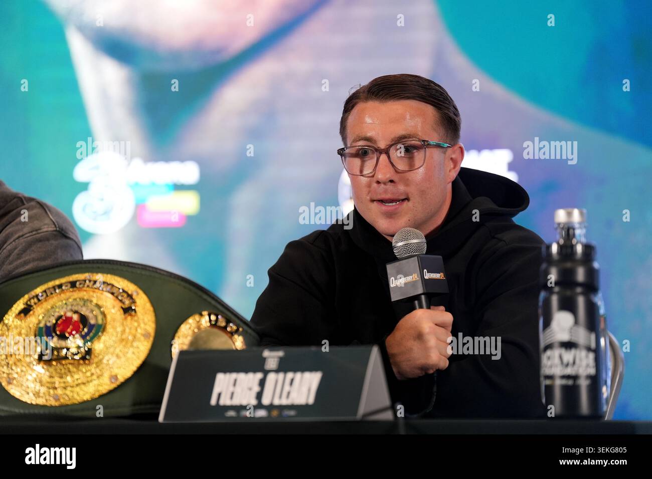 Pierce O'Leary during a press conference at the Gibson Hotel, Dublin ...