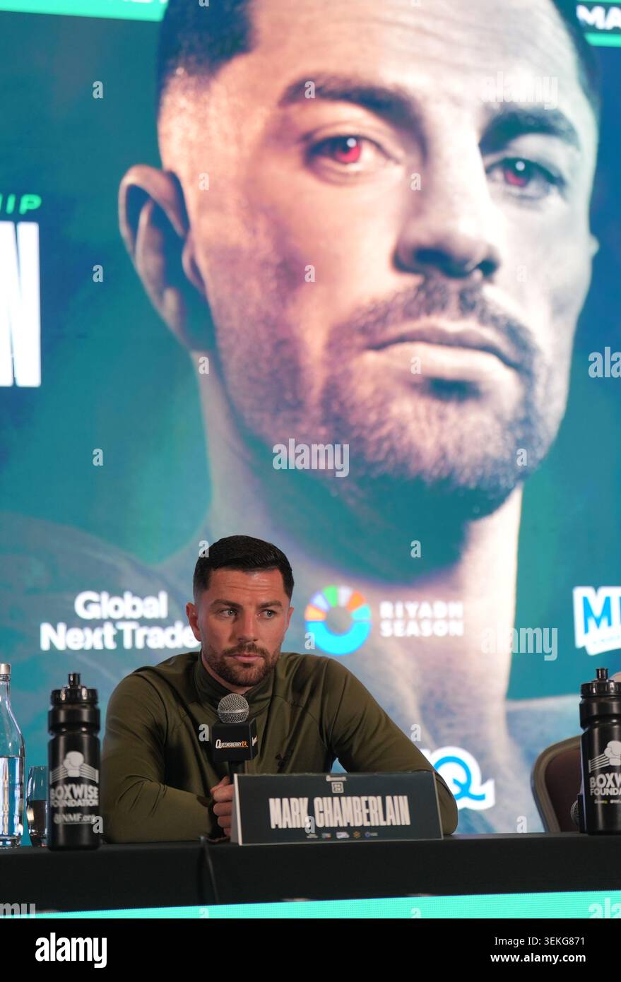 Mark Chamberlain during a press conference at the Gibson Hotel, Dublin ...