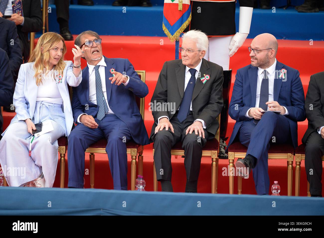 IPA85261456 - Rome 80 Anniversary of Republic Day the Military Review ...
