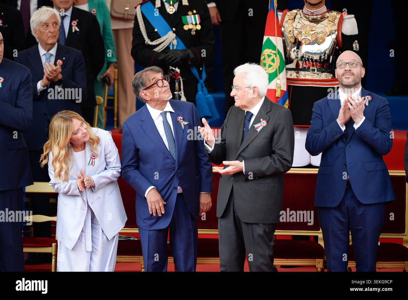 IPA85261489 - Rome 80 Anniversary of Republic Day the Military Review ...