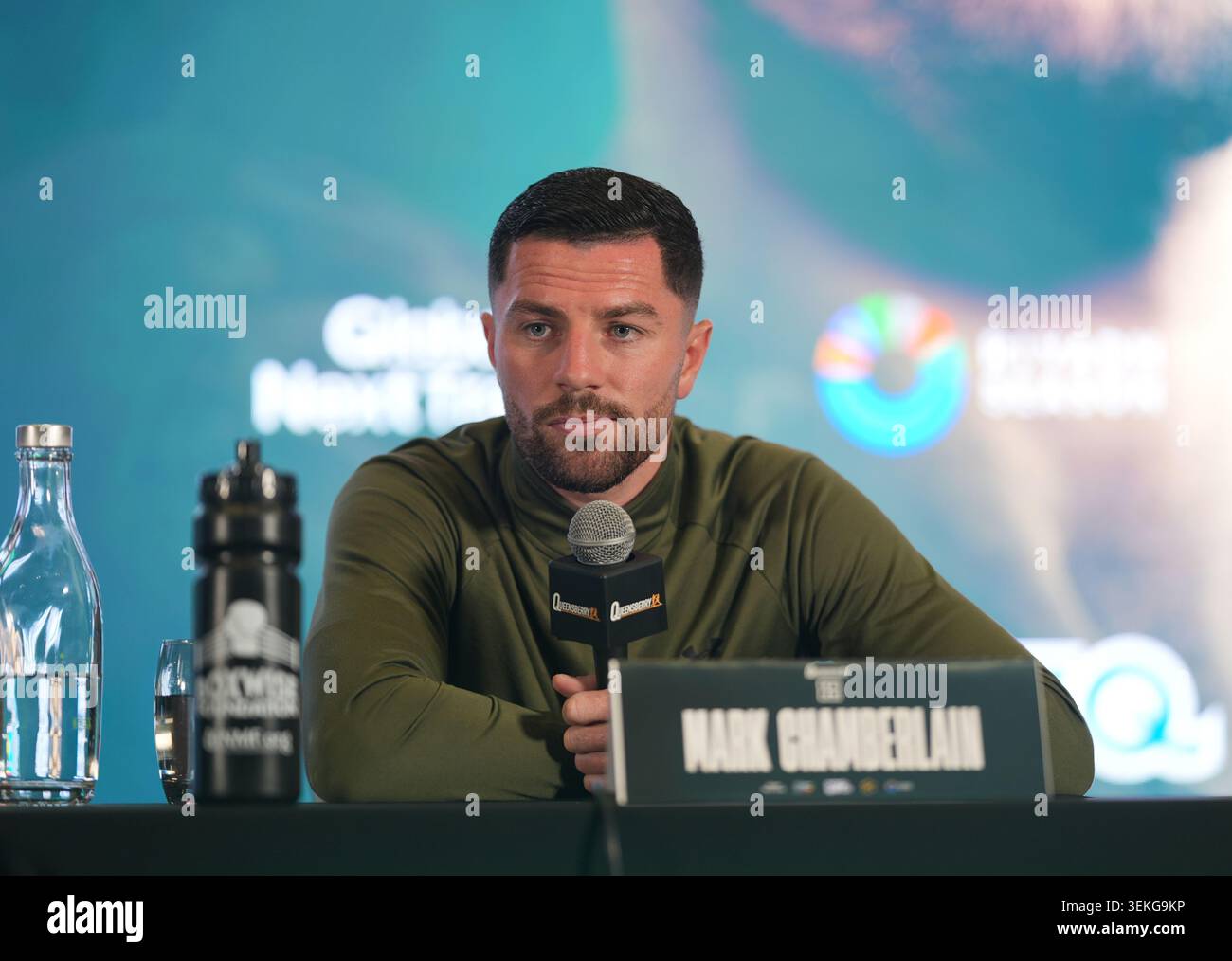 Mark Chamberlain during a press conference at the Gibson Hotel, Dublin ...