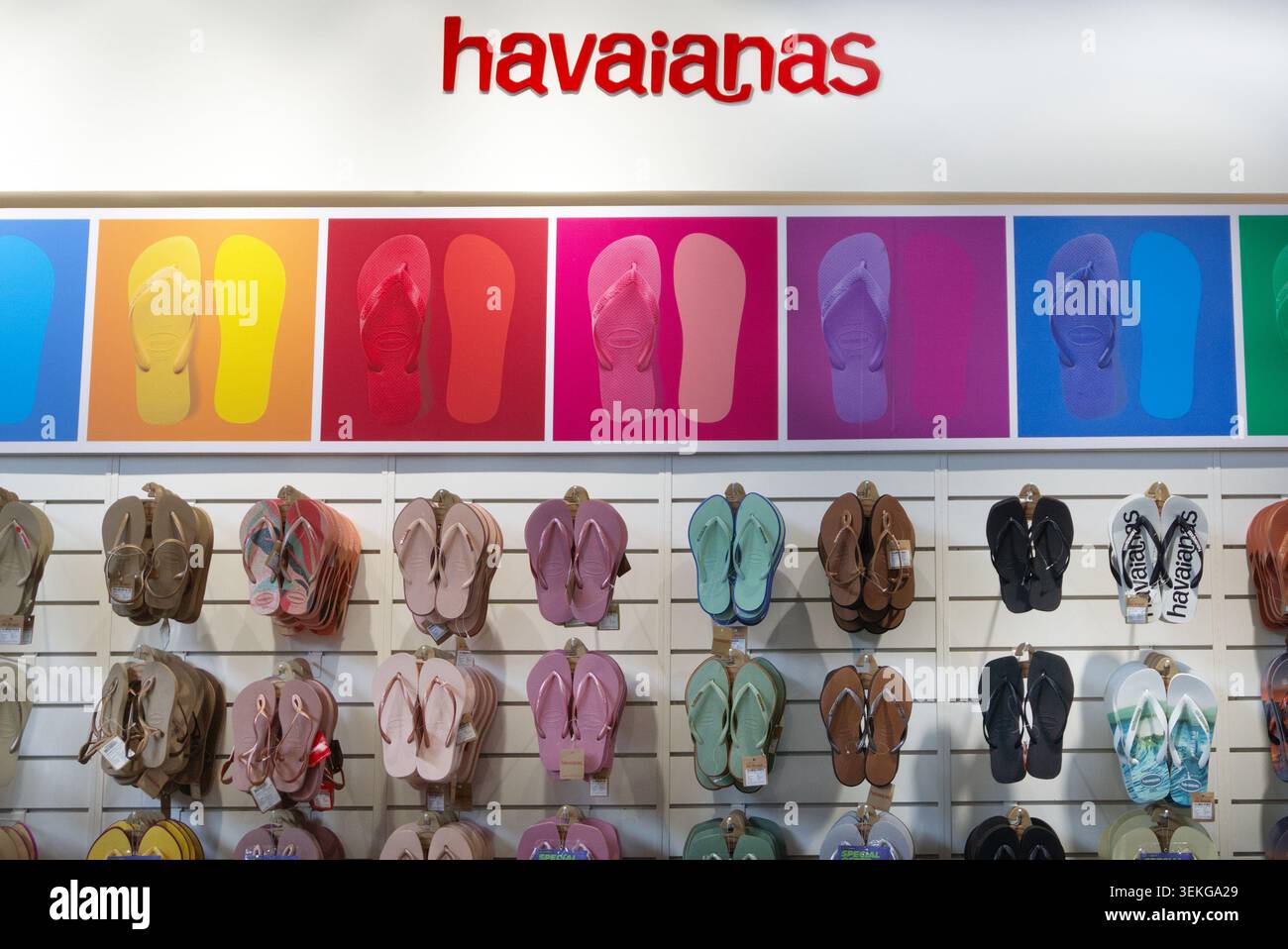 Havaianas flip flop display Stock Photo - Alamy