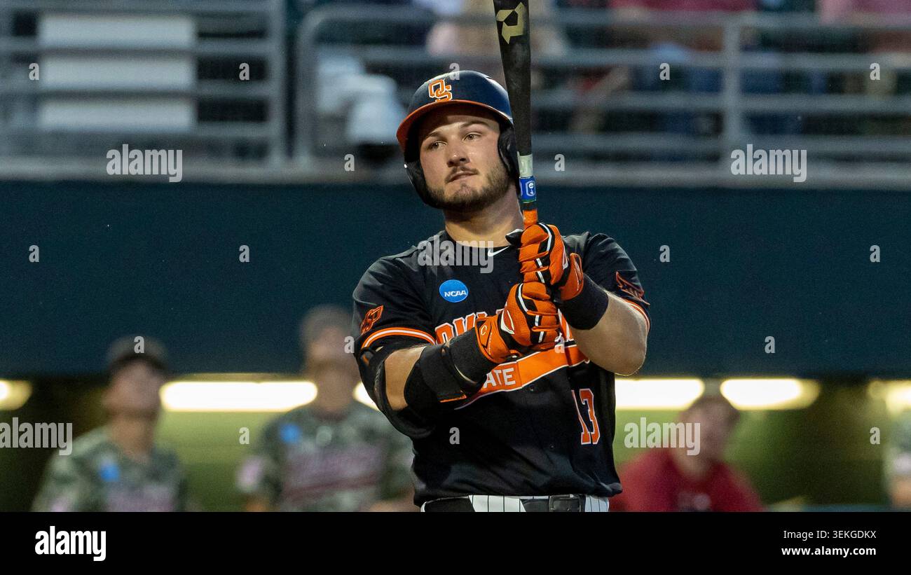 Oklahoma State outfielder Kollin Ritchie (13) during an NCAA regional ...