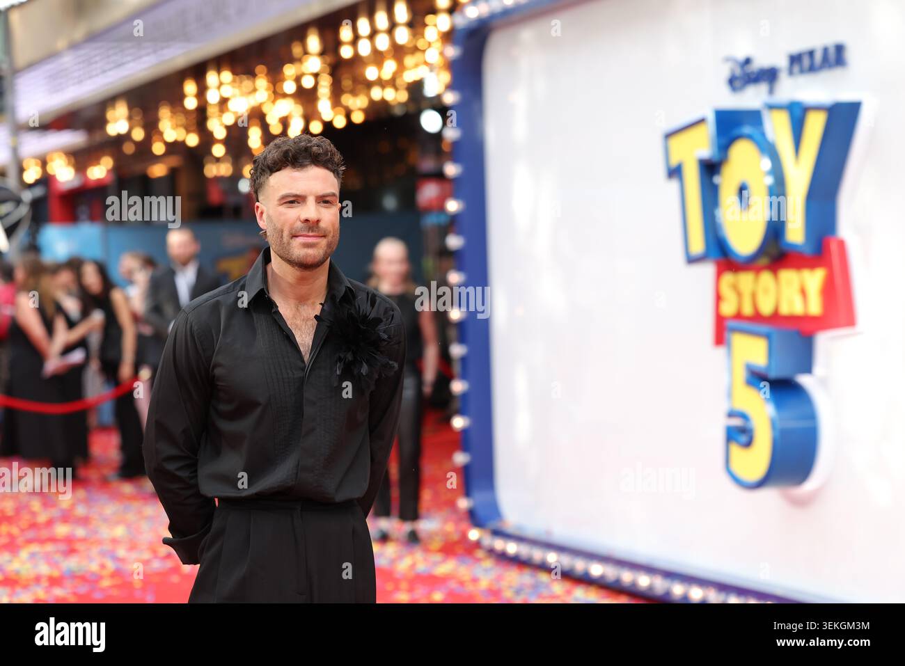 Jordan North poses for photographers upon arrival at a launch event for ...