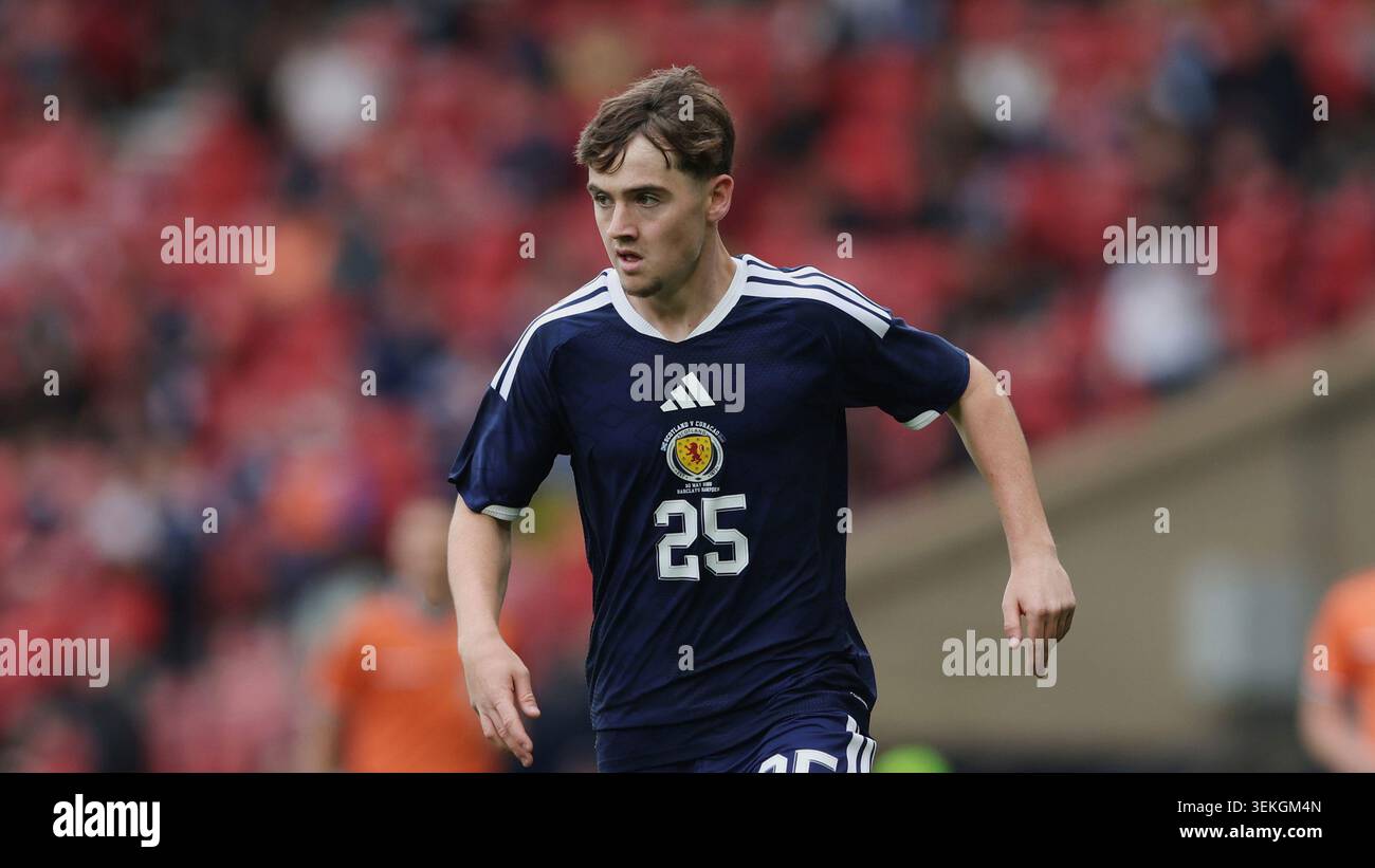 Scotland's Findlay Curtis in action during an international friendly ...