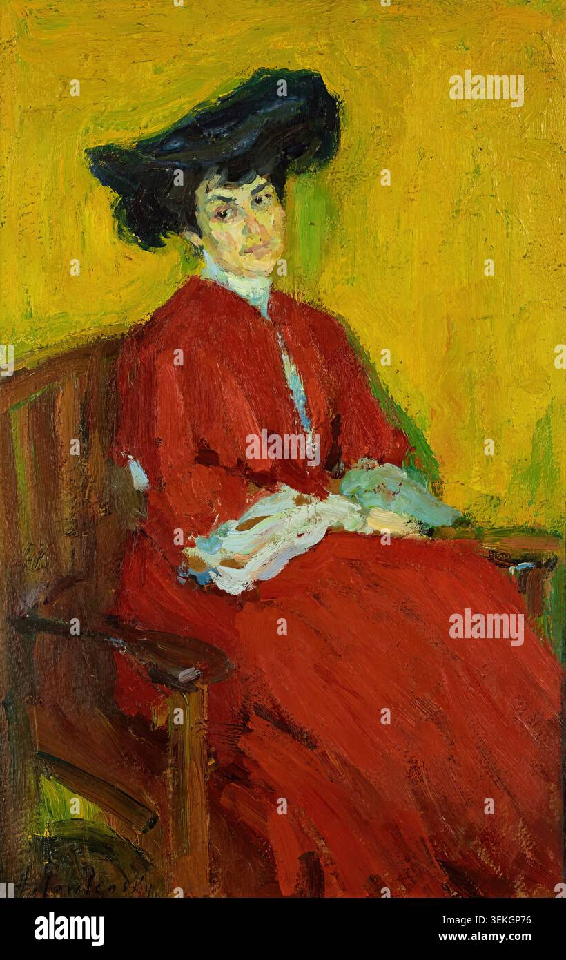 Alexej von Jawlensky – Portrait of Frau Gindus (Bildnis Frau Gindus ...