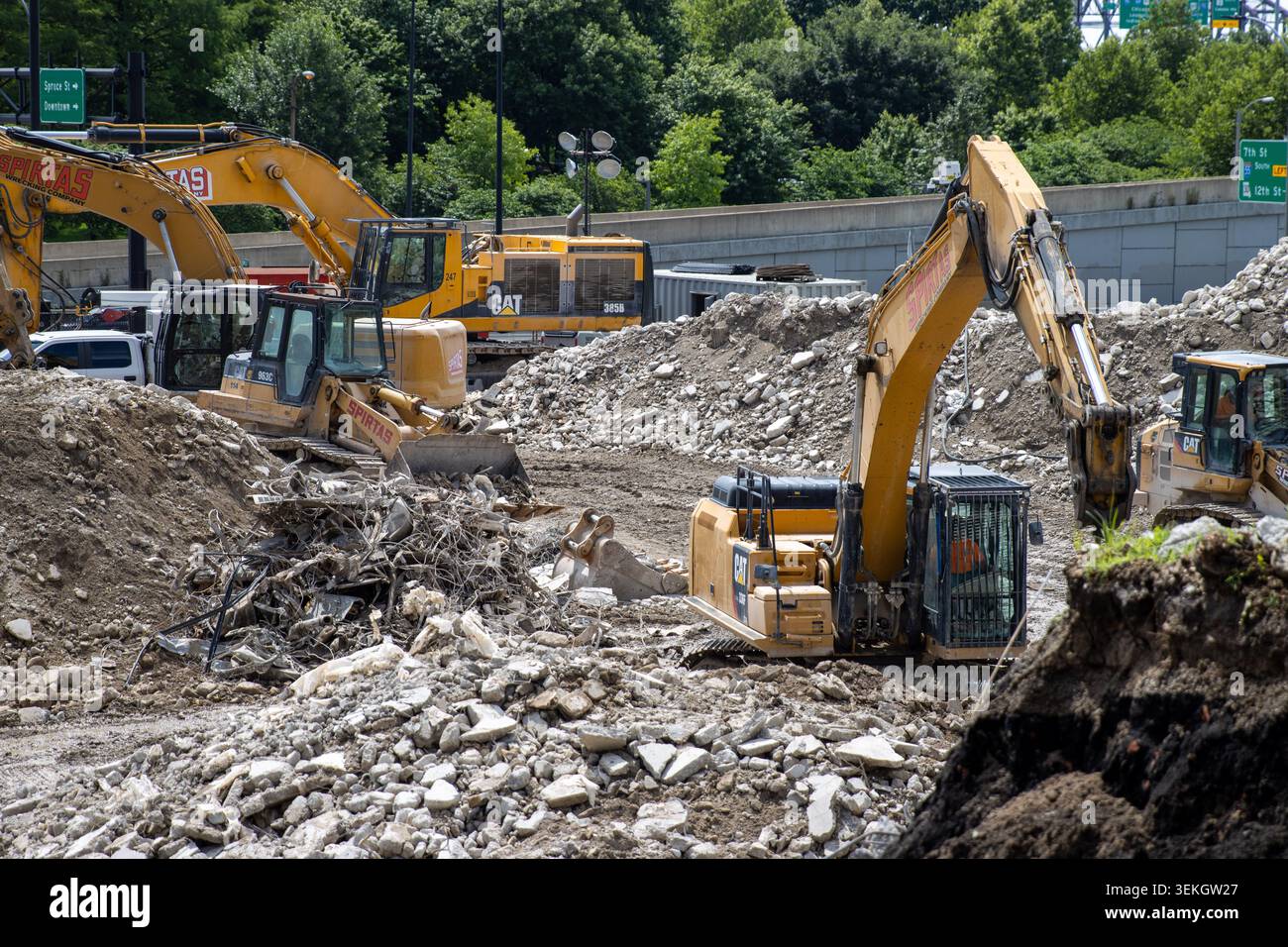 6/1/2026 - Crews continue work demolishing the old Millennium Hotel in ...