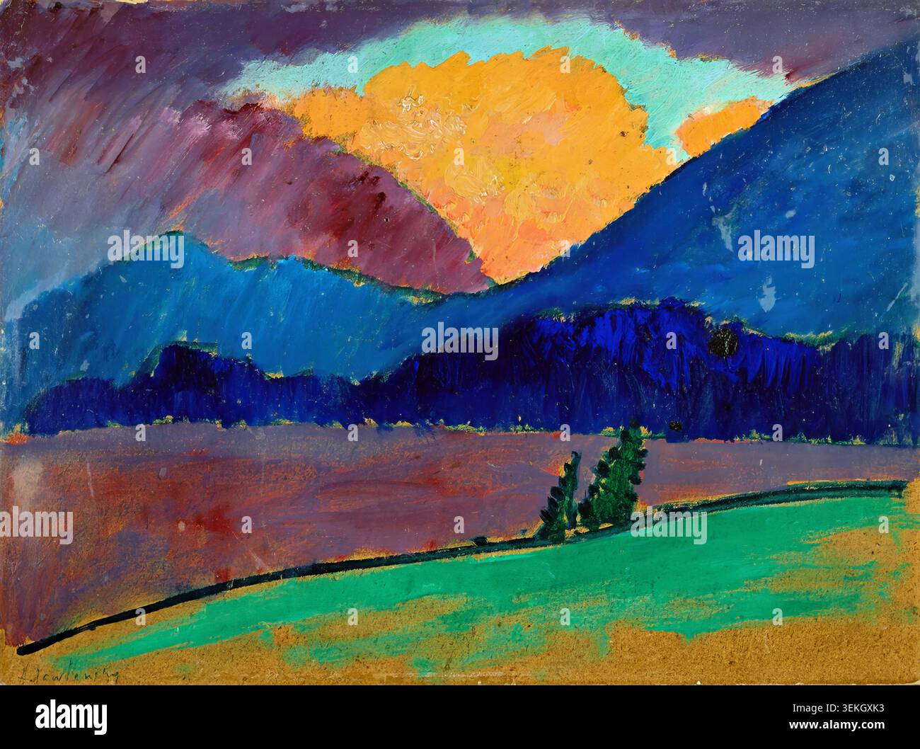 Alexej von Jawlensky – Summer Evening in Murnau (Sommerabend in Murnau ...