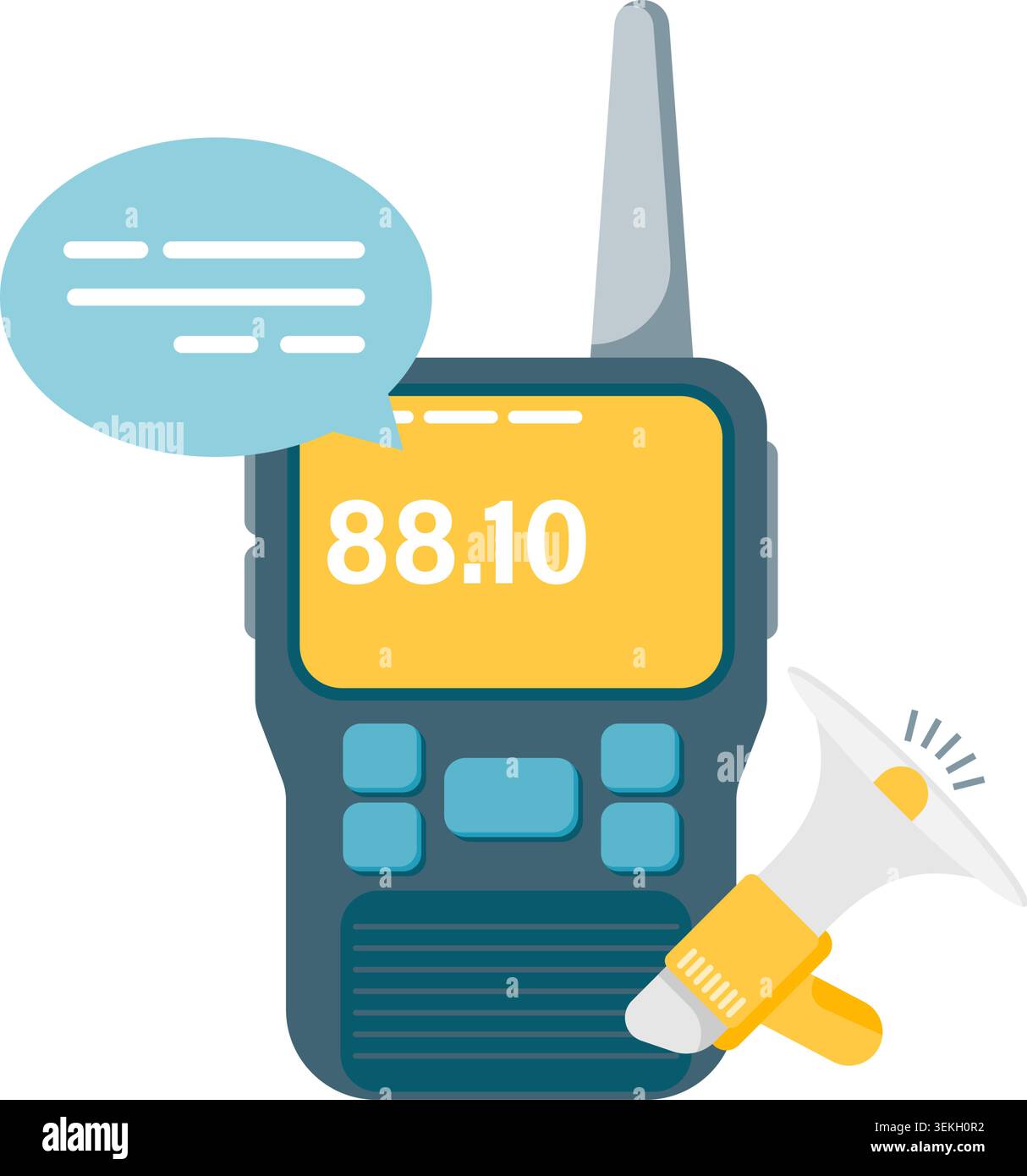 walkie talkie devices Stock Vector Image & Art - Alamy