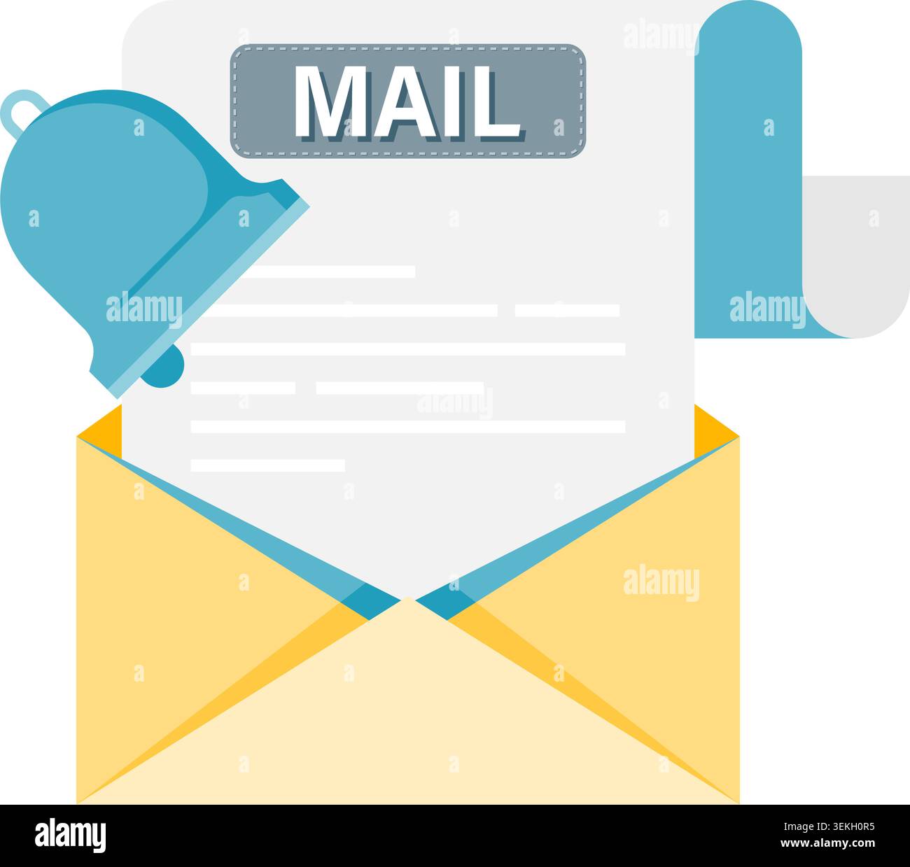 email envelope with notification Stock Vector Image & Art - Alamy
