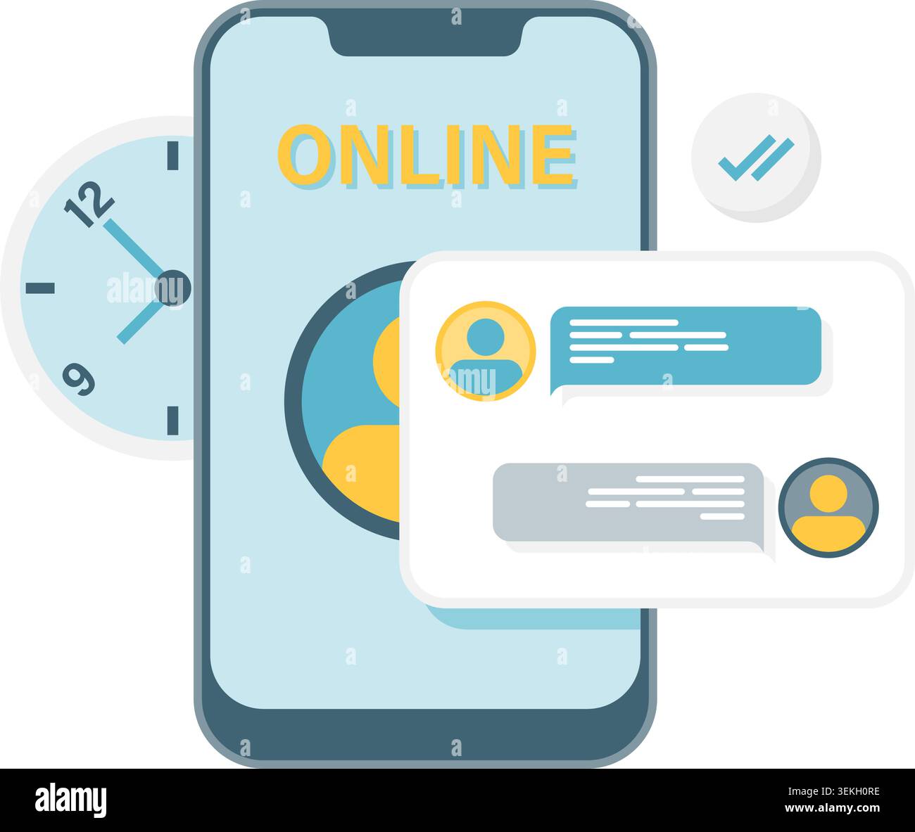 chat application interface Stock Vector Image & Art - Alamy
