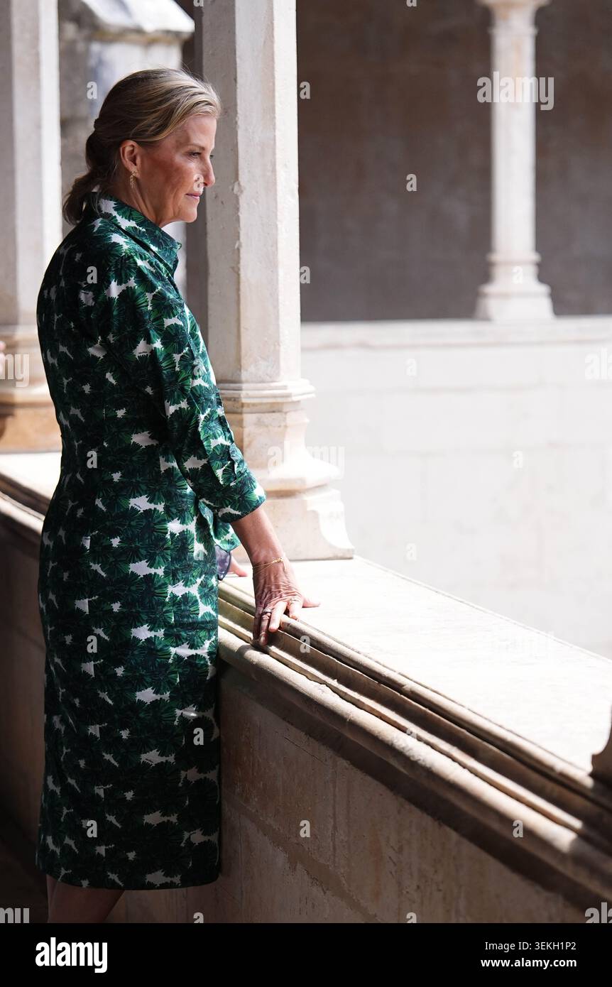 The Duchess of Edinburgh at Batalha Monastery, as part of a visit to ...