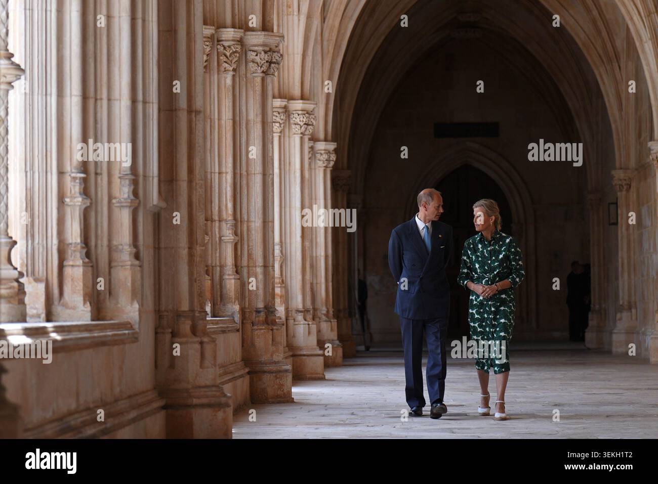 The Duke and Duchess of Edinburgh at Batalha Monastery, as part of ...