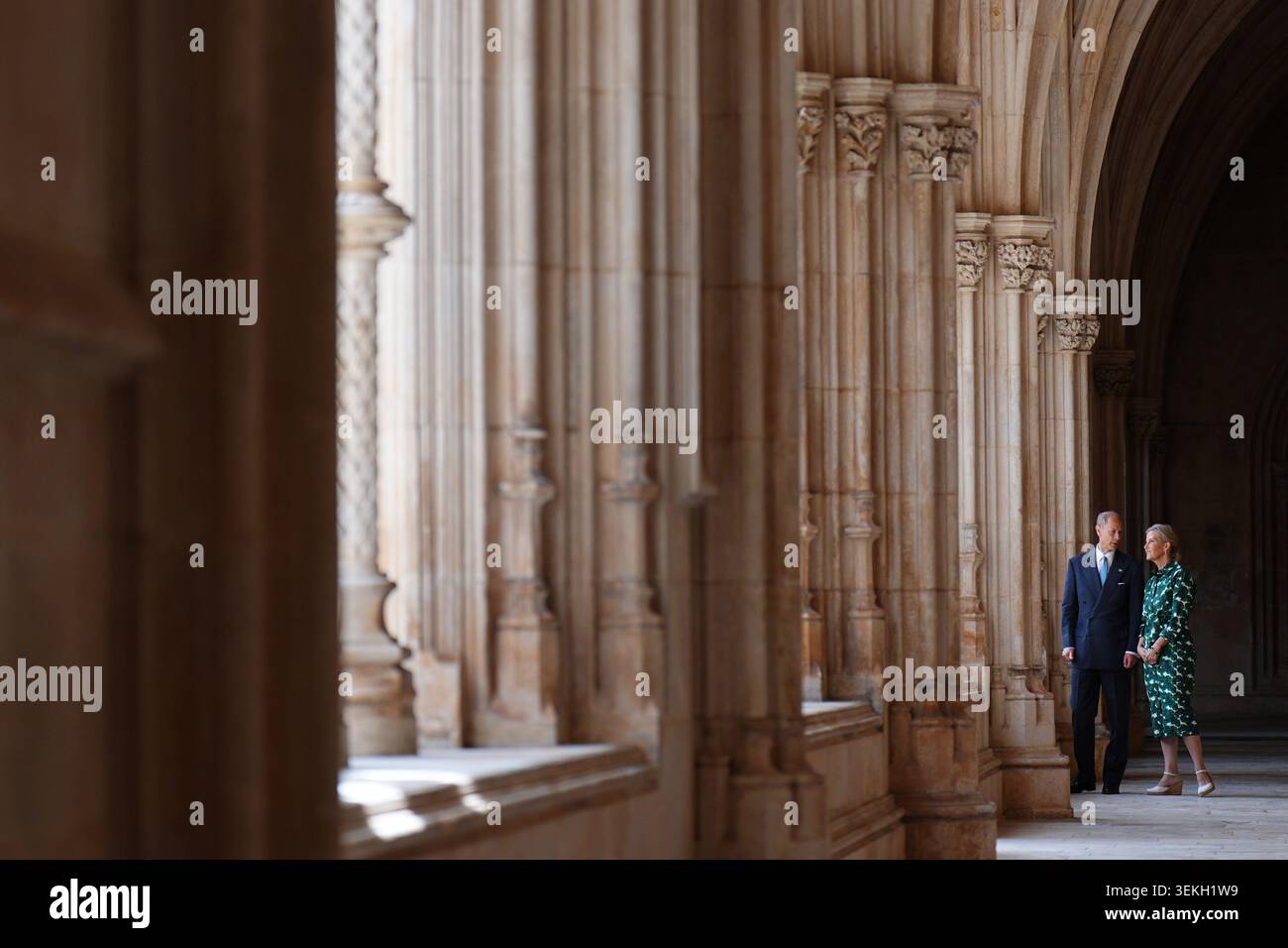 The Duke and Duchess of Edinburgh at Batalha Monastery, as part of ...
