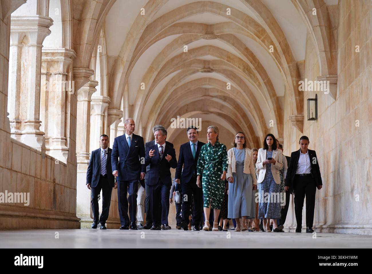 The Duke and Duchess of Edinburgh at Batalha Monastery, as part of ...