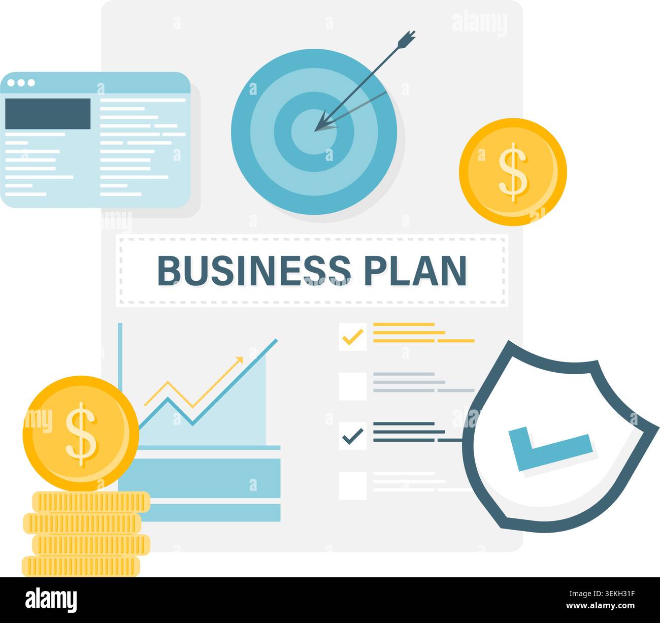 business plan document Stock Vector Image & Art - Alamy