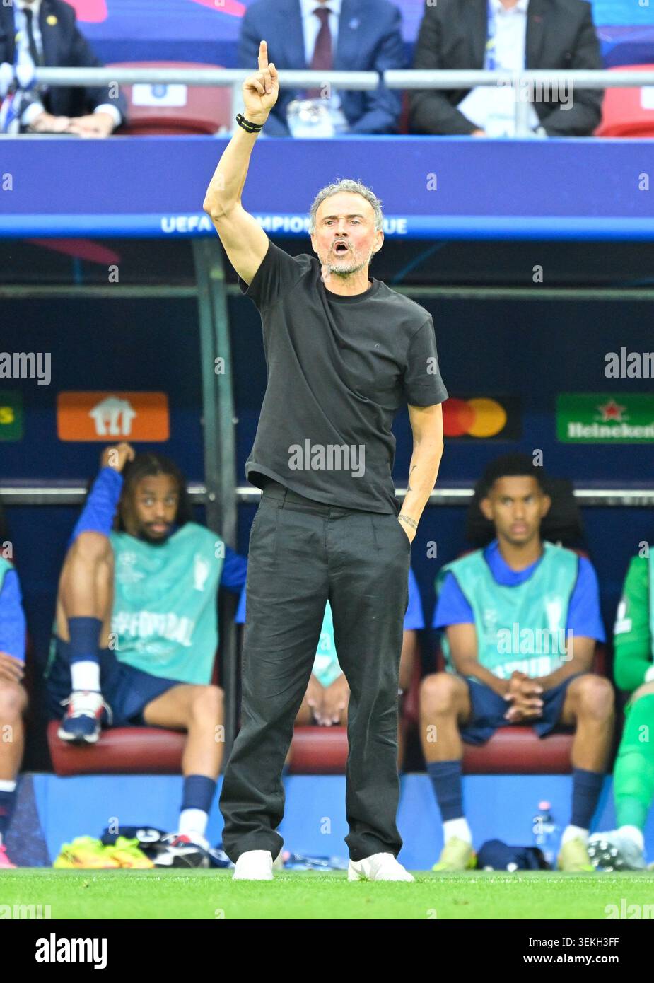 Trainer [coach] Luis Enrique (PSG) Budapest, May 30, 2026, Football ...