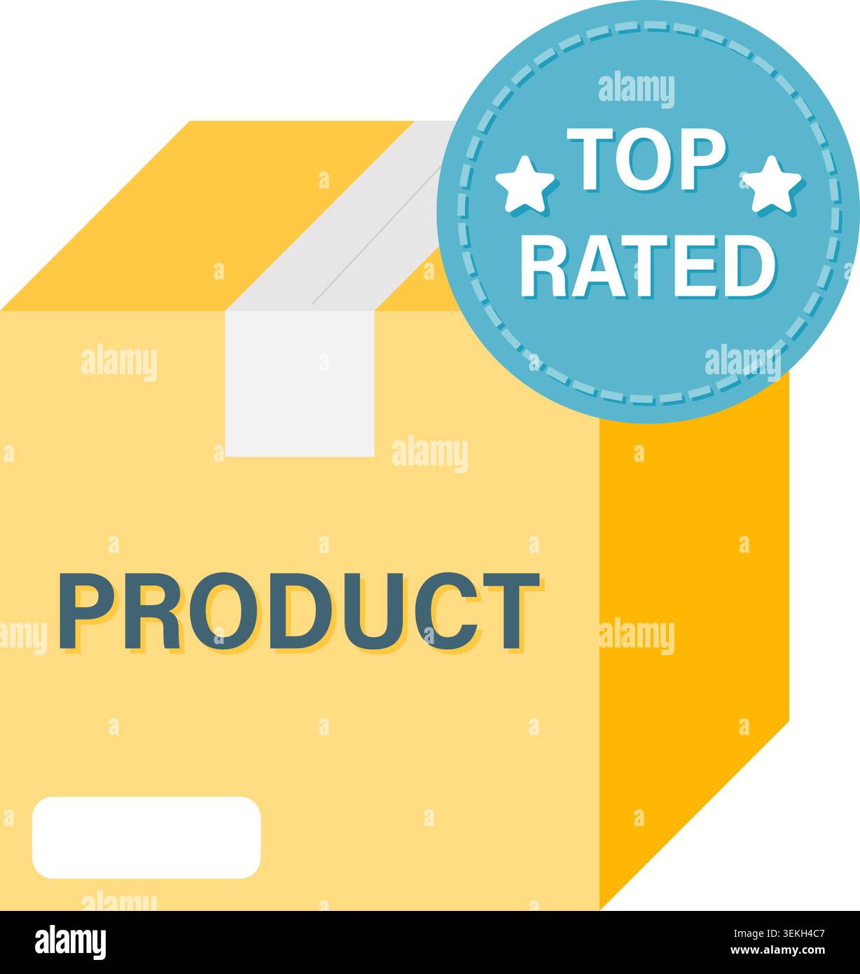 product with a top rated badge Stock Vector Image & Art - Alamy