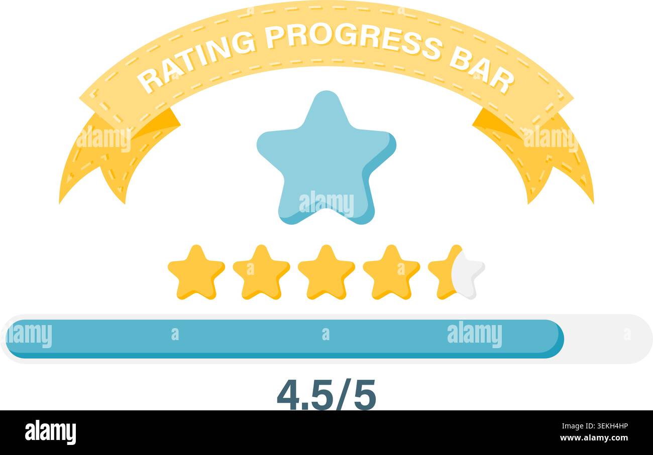 rating progress bar Stock Vector Image & Art - Alamy