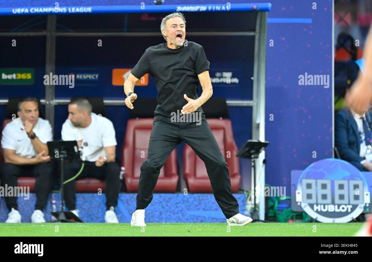 Trainer [coach] Luis Enrique (PSG) Budapest, May 30, 2026, Soccer ...