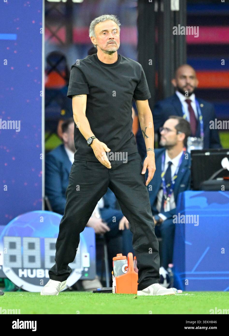 Trainer [coach] Luis Enrique (PSG) Budapest, May 30, 2026, Soccer ...