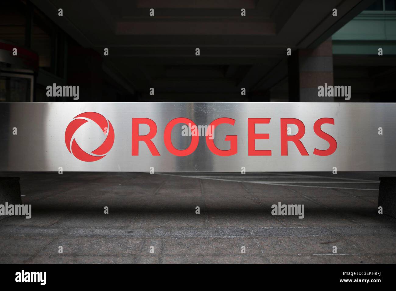 The Rogers logo is photographed at the Toronto office, Monday, Sept. 30 ...