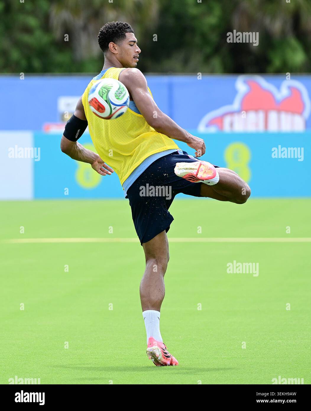 England's Jude Bellingham during a training session at Palm Beach ...