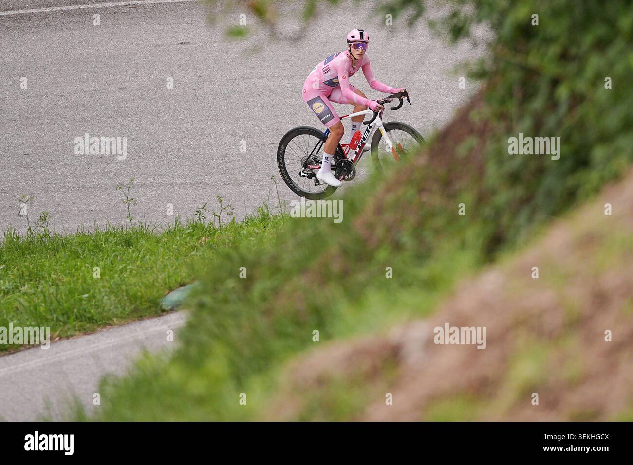 Italy’s Elisa Balsamo of Lidl - Trek’s (Pink jersey) during Stage 4, an ...