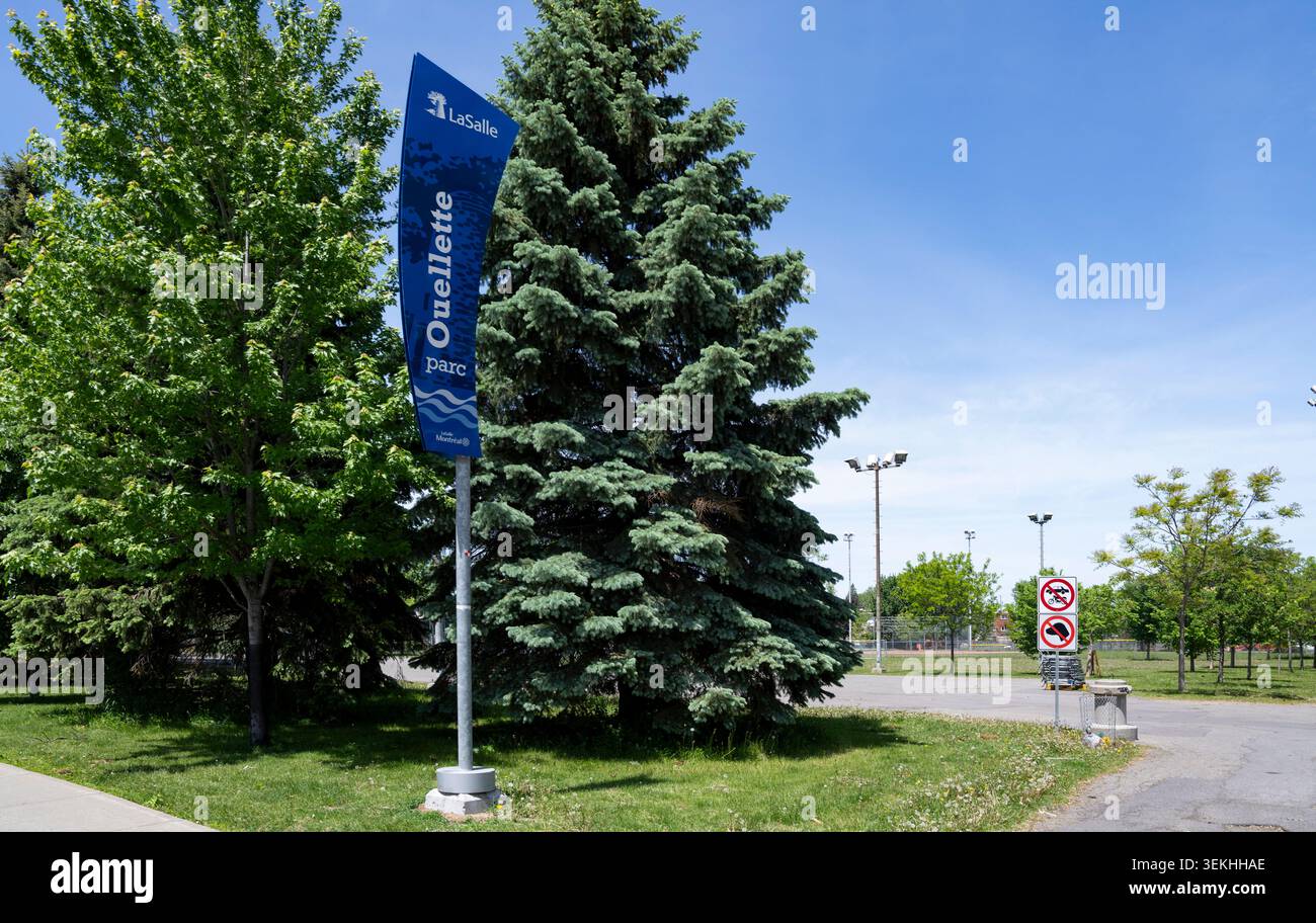 Parc Ouellette is seen in the Montreal borough of LaSalle on Tuesday ...