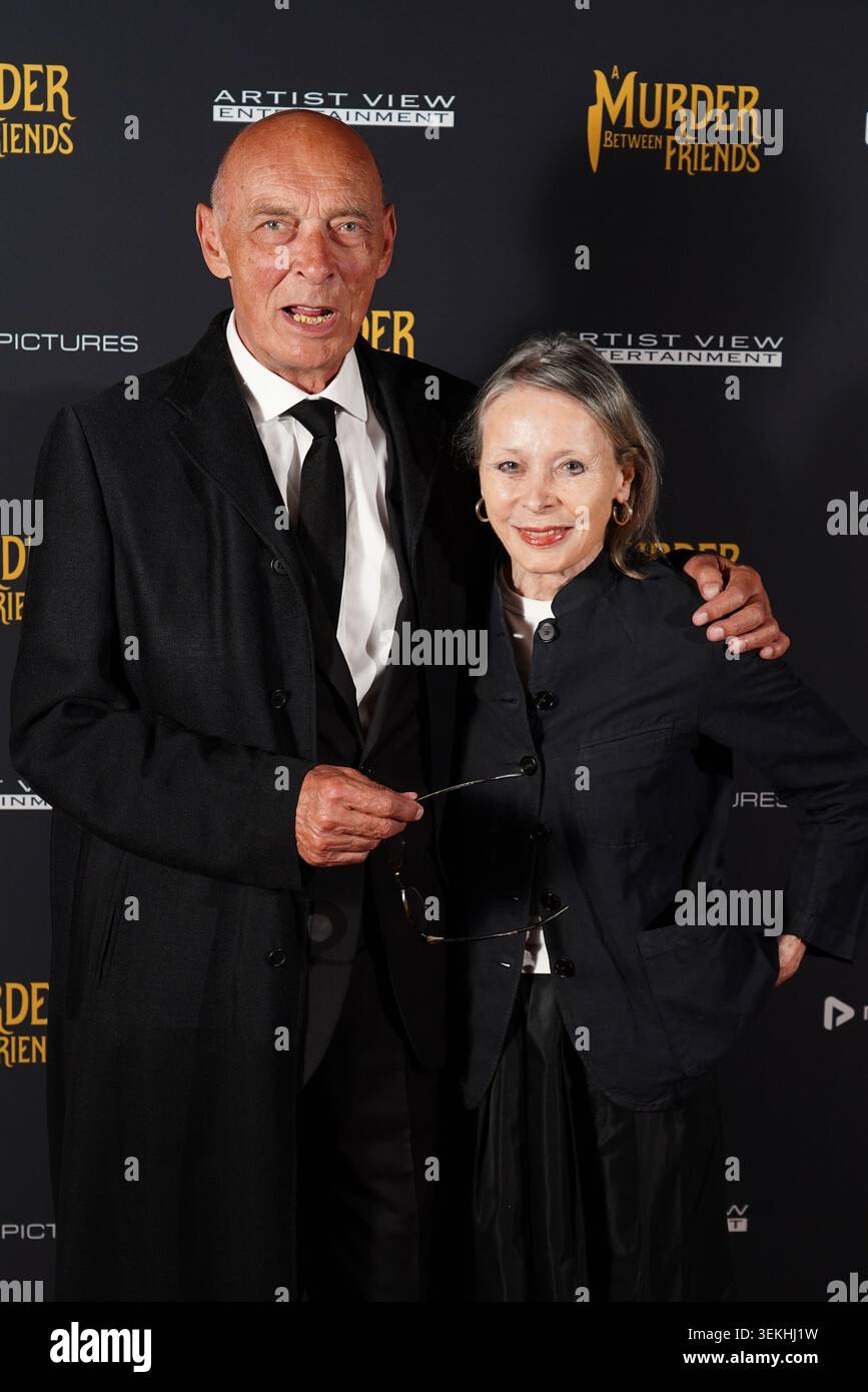 James Faulkner and guest attend the Murder Between Friends UK premiere ...