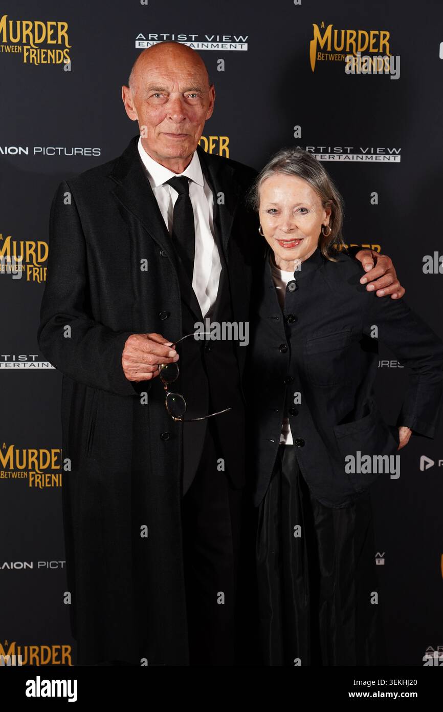 James Faulkner and guest attend the Murder Between Friends UK premiere ...