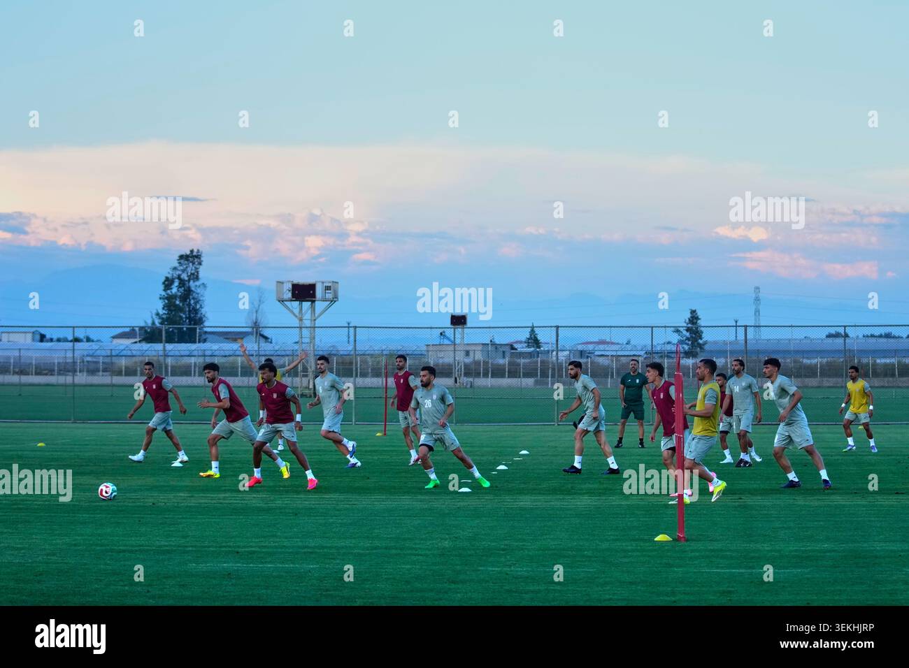 Iran's players work out during a training session, in Antalya, southern ...