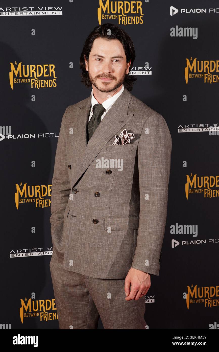 Toby-Alexander Smith attends the Murder Between Friends UK premiere at ...
