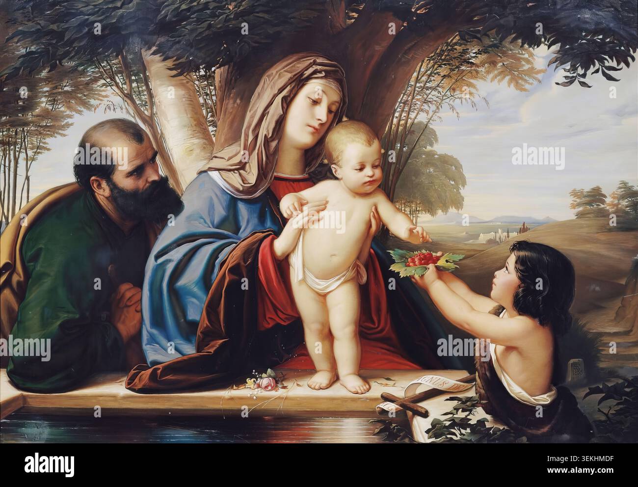 Eduard von Steinle – Holy Family with St. John (Heilige Familie mit ...