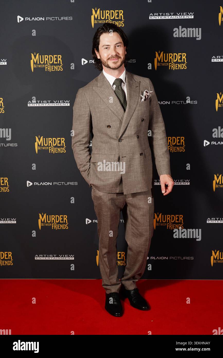 Toby-Alexander Smith attends the Murder Between Friends UK premiere at ...