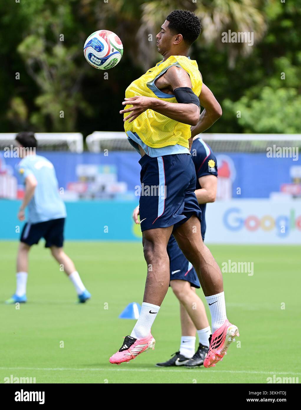 England's Jude Bellingham during a training session at Palm Beach ...