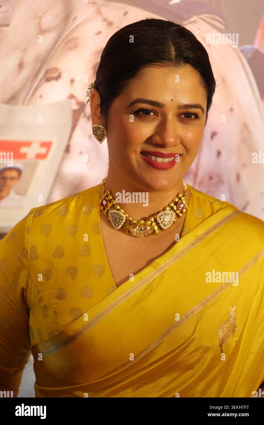 MUMBAI, INDIA - June 2: ,Girija Oak attends the trailer launch of film ...