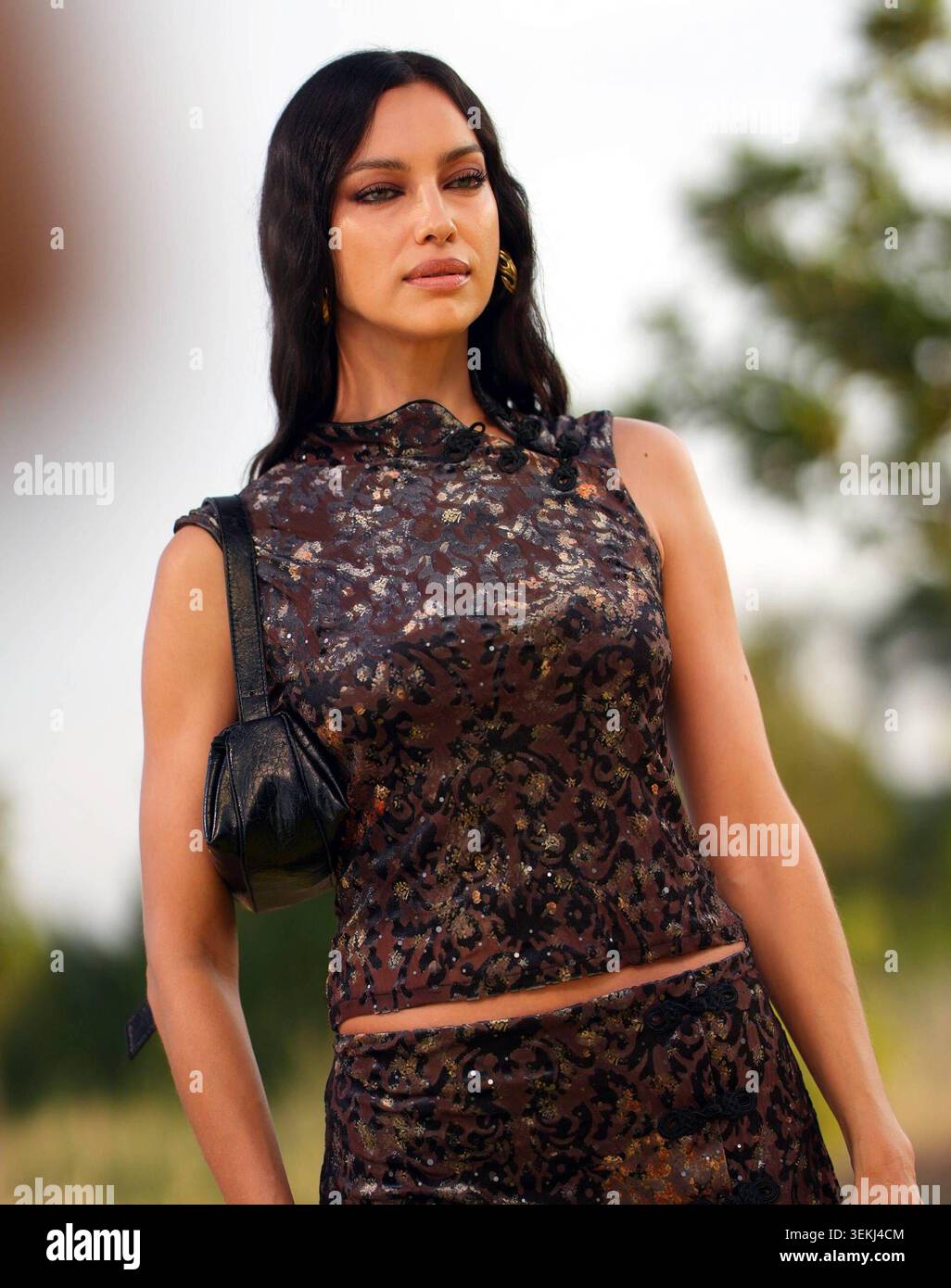 Irina Shayk during the presentation of the new Desigual Vintage ...