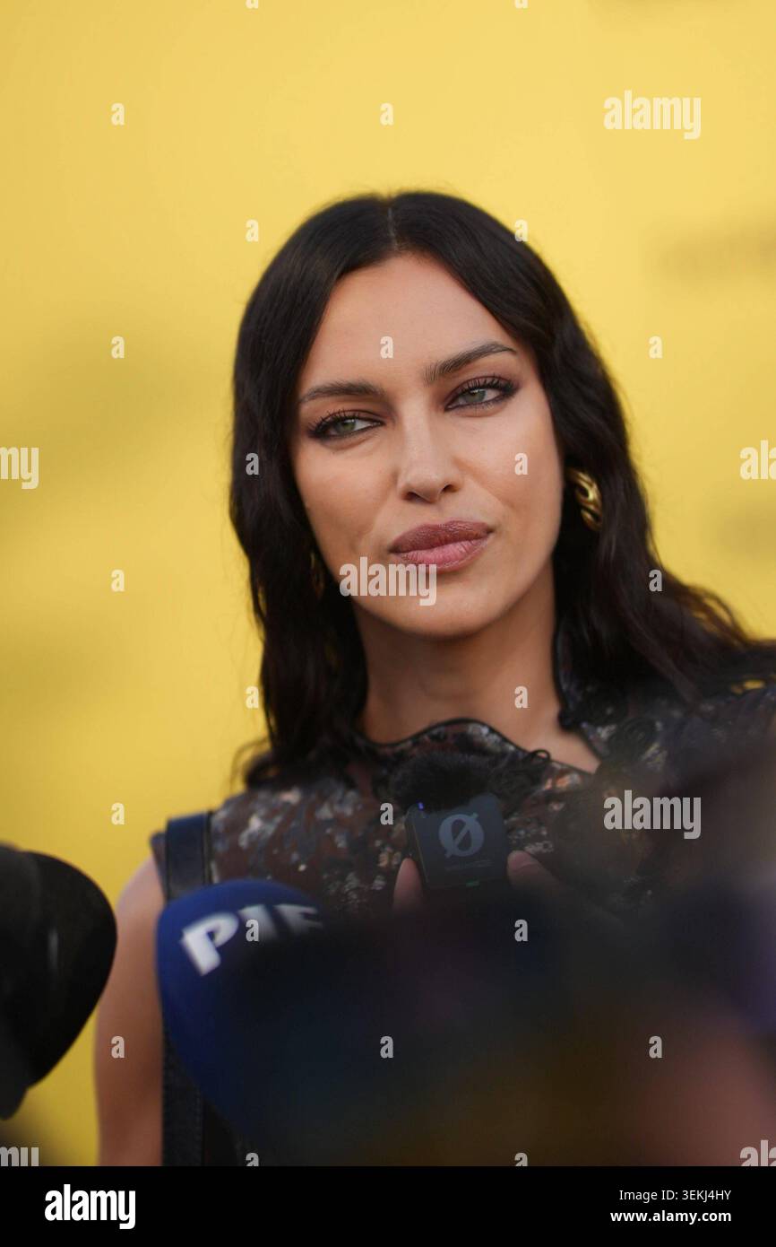 Irina Shayk during the presentation of the new Desigual Vintage ...
