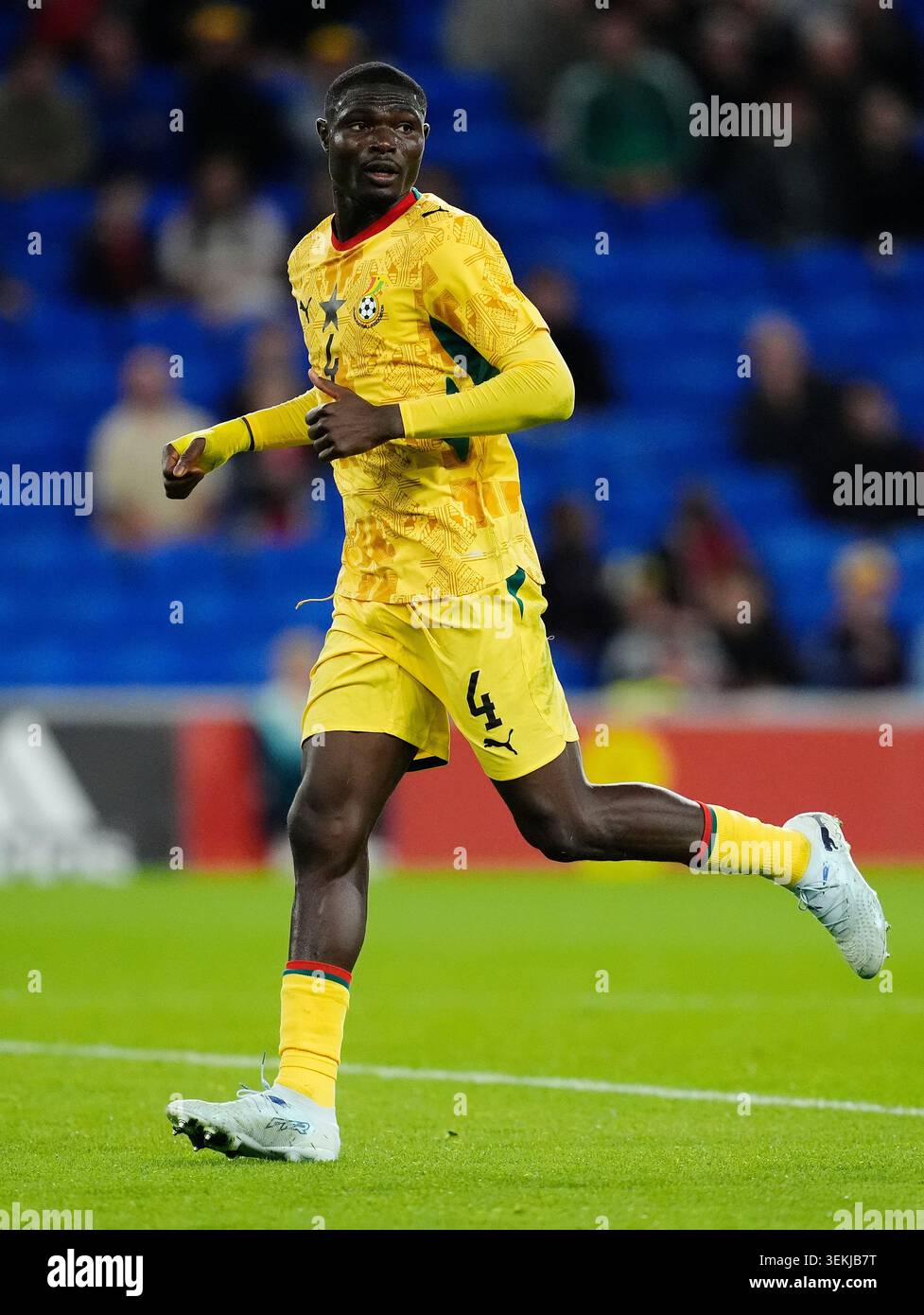 Ghana's Jonas Adjetey during the international friendly at the Cardiff ...
