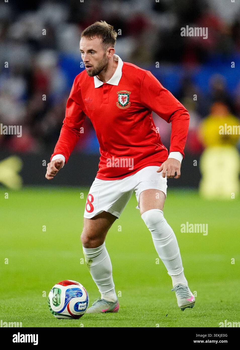 Wales' Rhys Norrington Davies during the international friendly at the ...